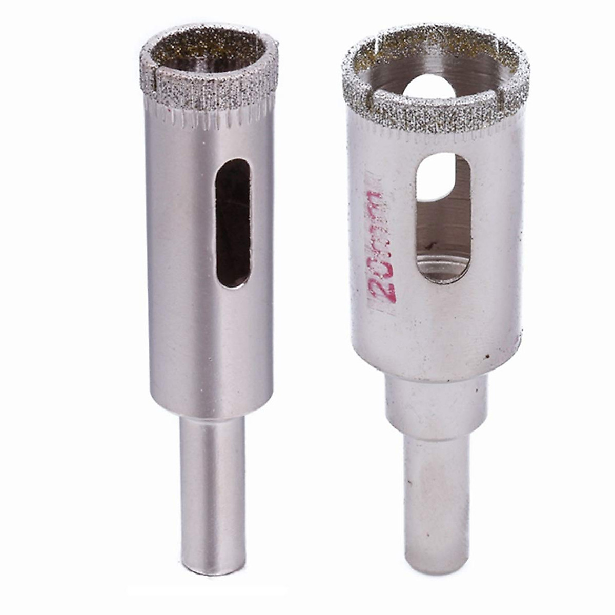 JINGLING Diamond Drill Bits Set 1/2" 3/4" Tile Hole Saw Masonry Tools for Stone Glass Pack of 2Pcs