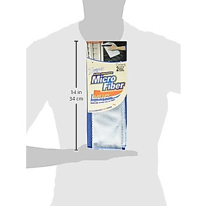 Zwipes Microfiber Glass Mirror and Window Cleaning and Polishing Cloth | Dual-Sided | 2 Pack, Blue