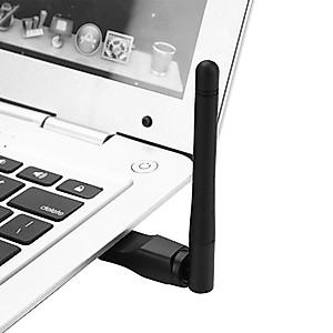 150Mbps Wireless USB WiFi Adapter,150Mbps Data Transmission,64/128/152-digit WEP Encryption Wireless Network Card for PC/Desktop/Laptop,Support Windows XP/Vista/7/8/10, Mac OS