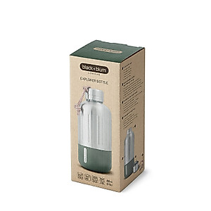 black+blum Explorer Insulated Flask, Small, Olive, 650 ml