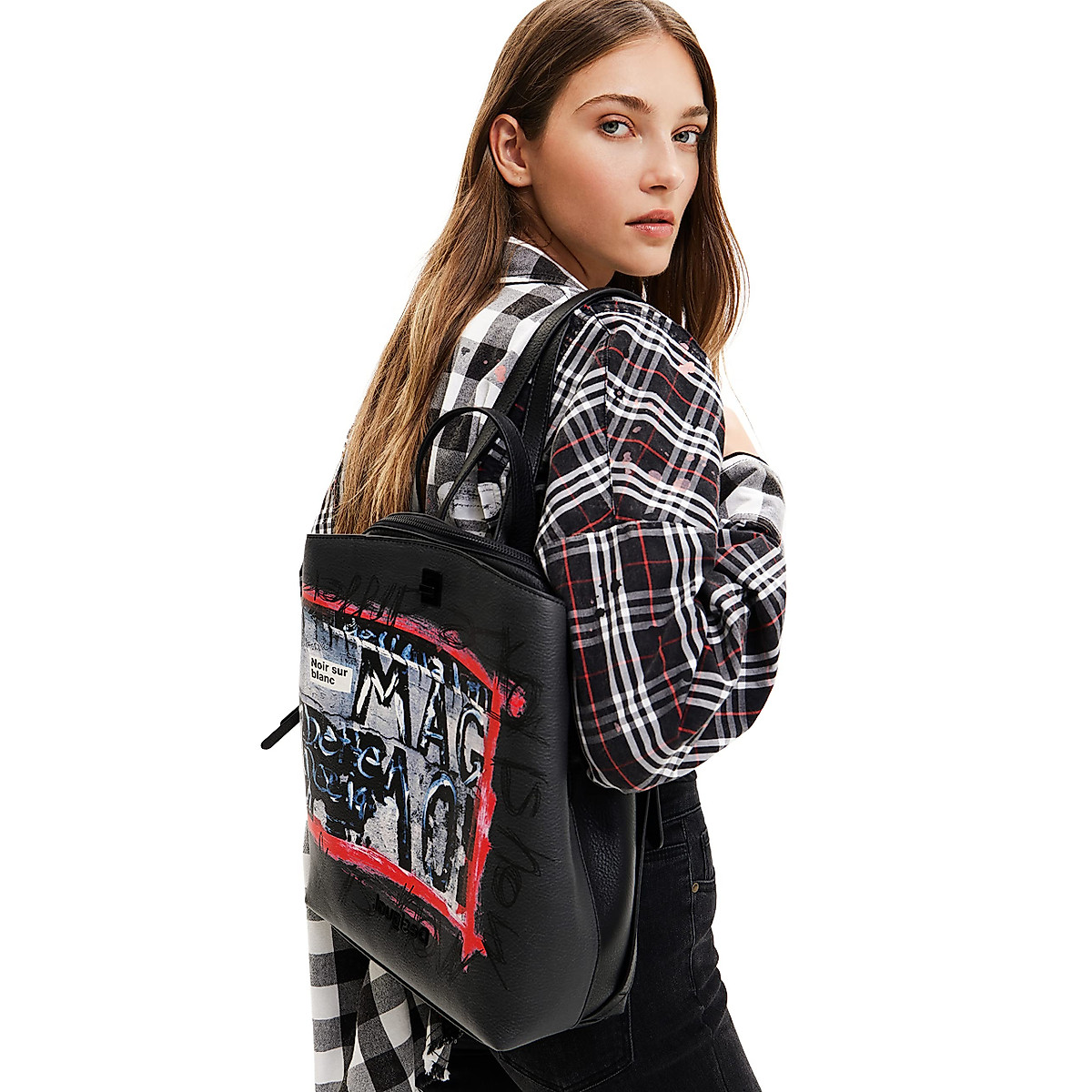 Desigual Women's Backpack, Black, One Size