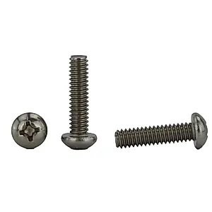 Stainless 1/4-20 x 1-1/4" (1/2" to 3" Lengths Available) Pan Head Machine Screws, Full Thread, Phillips Drive, Stainless Steel 18-8, Machine Thread (1/4-20 x 1-1/4")