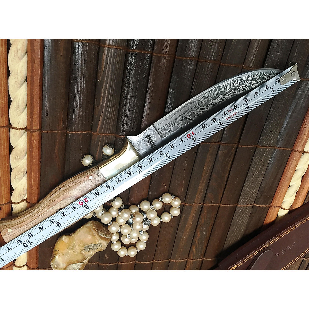 Perkin Knives - Custom Handmade Damascus Hunting Knife Fixed Blade Knife