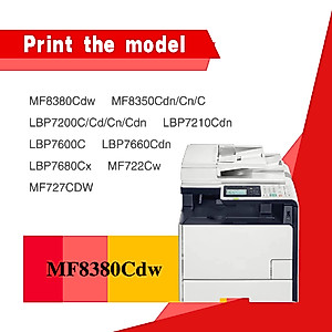 (1C+1Y+1M+2BK) Cartridge 118 Toner Cartridge Replacement for Canon 118 MF8380Cdw MF8350Cdn/Cn/C LBP7200C/Cd/Cn/Cdn LBP7210Cdn LBP7600C LBP7660Cdn Printer Toner.