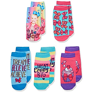 Jojo Siwa Girls 5 Pack Shorty Socks