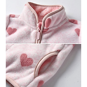 DILIBA Toddler Fleece Jacket Baby Boys Girls Lightweight Fall Winter Warm Coats 3T