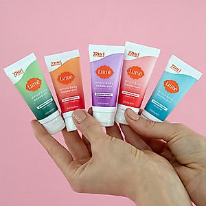 Lume Whole Body Deodorant 5 Pack Sampler - Invisible Cream Minis - 72 Hour Odor Control - Aluminum & Baking Soda Free (Clean Tangerine, Lavender Sage, Peony Rose, Toasted Coconut, Unscented)