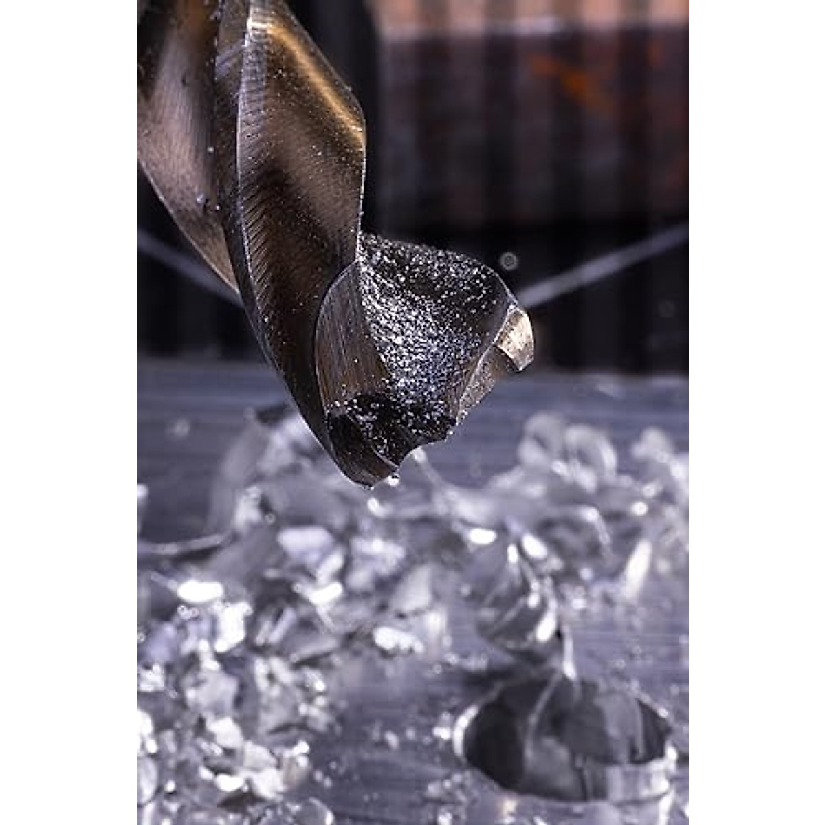 NordWolf 5-Piece M35 Cobalt Drill Bit Set for Stainless Steel, Hard Metals & Cast Iron, Jobber Length with 1/4" Hex Shank, SAE Sizes 3/16"-1/4"-5/16"-3/8"-1/2"