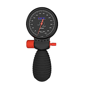 MDF Instruments, Airius Palm Aneroid Sphygmomanometer - German Made Professional Blood Pressure Monitor with Adult Sized Cuff Included - Lifetime Calibration - Black/White (MDF848AR-11)