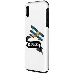 iPhone XS Max Vintage Flying Pilot Aircraft Co-Pilot Airplane-themed appar Case