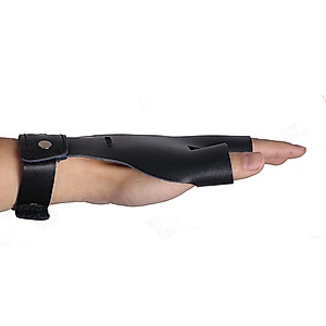 TOPARCHERY Archery Hand Guard Protector Shooting Glove Black for Left Hand (Black)