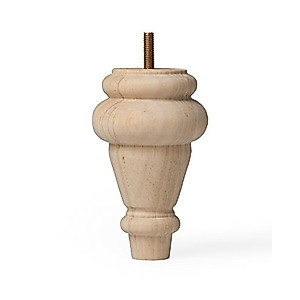 BingLTD - 6" Unfinished Profile Hardwood Sofa Legs - Set of 4 (Aster-UNF)