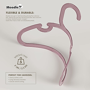 Recycled Plastic Kids Hangers | 13.5" Heavy Duty Big Kids Plastic Hangers | Bulk Pack Childrens Hangers Plastic, Large Toddler Hangers for Clothes | Child Size (2-12yrs | 50 Pack, Pinks)