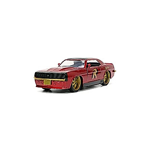 DC Comics 1:32 1969 Chevy Camaro Die-cast Car w/ 1.65" Robin Figure, Toys for Kids and Adults