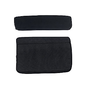 Wakaka 2 Pieces Office Home Polyester Removable Durable Machine Washable Office Chair Armrest Slipcovers Covers