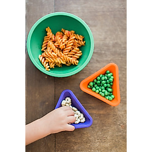 Lollaland - Unbreakable, Toddler Dipping Cup , Microwave Safe, Dishwasher Safe Small, Plastic, Pinch bowl, Sauce Dish, 7 Piece, Condiment Tray Set