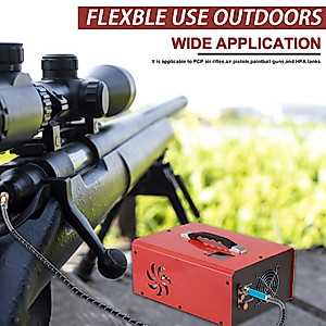 Digital Auto Stop PCP Air Compressor 4500psi 12V 110V Auto Shut Off PCP Compressor Oil And Water Free For Paintball Tank PCP Airgun And Mini Scuba Tank