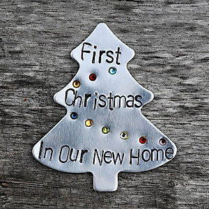 ABBECIAO 2"*2.4" Aluminum Christmas Tree Blanks Ornaments for Metal Stamping and DIY Christmas Crafts Decoration 14ga. Pack of 10