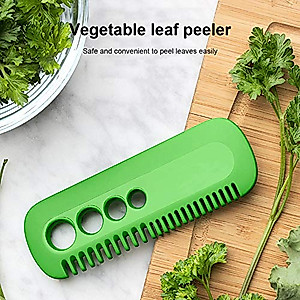 Herb Stripping Tool,100PCS Herb Stripper - Kale Kitchen Gadgets/Leaf Stripping Tool/Separator Good Grips Herb And Kale Stripping Comb,Green