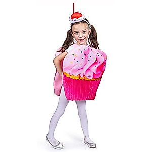 Dress Up America Cupcake Costume For Kids - Sugar Sweet Pink Cupcake Costume (Medium 8-10/Large)