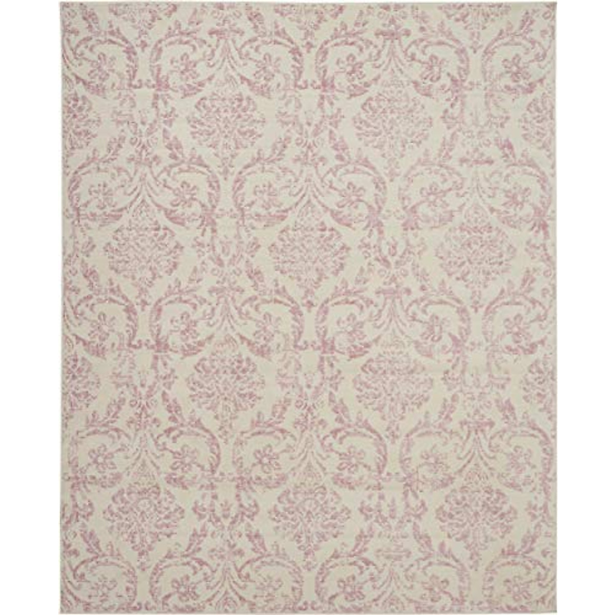 Nourison Jubilant JUB09, 7'10" x 9'10", Ivory Pink