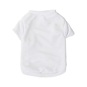 Craft Express Sublimation Blank Pet T-Shirt - Medium, Large, and Extra Large Size Shirts for Pets Ready to be Personalized - Set of 2 (Medium)