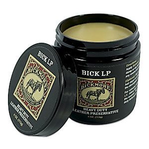 Bickmore Leather Conditioner, Scratch Repair Bick LP 4oz - Heavy Duty LP Leather Preservative | Leather Protector, Softener and Restorer Balm for Dry, Cracked, and Scratched Leather | Made in USA