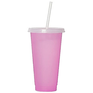 701-800ml Plastic Cup Single-layer Reusable Food Grade High Capacity with Cover Drink Water Multicolor PP Temperature Sensitive