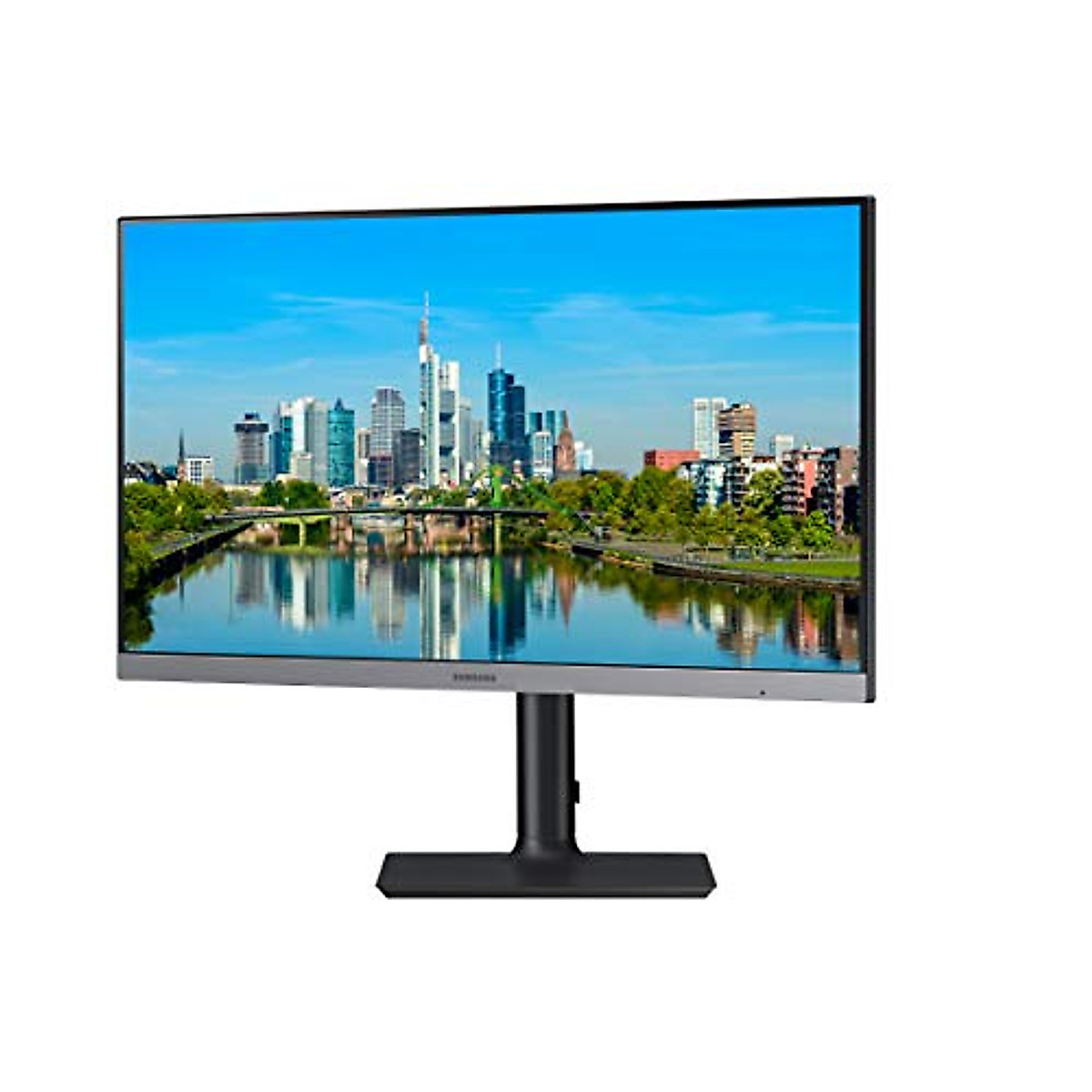 SAMSUNG FT650 Series 24-Inch FHD 1080p Computer Monitor, 75Hz, IPS Panel, HDMI, USB Hub, Height Adjustable Stand, 3 Yr WRNTY (LF24T650FYNXGO)