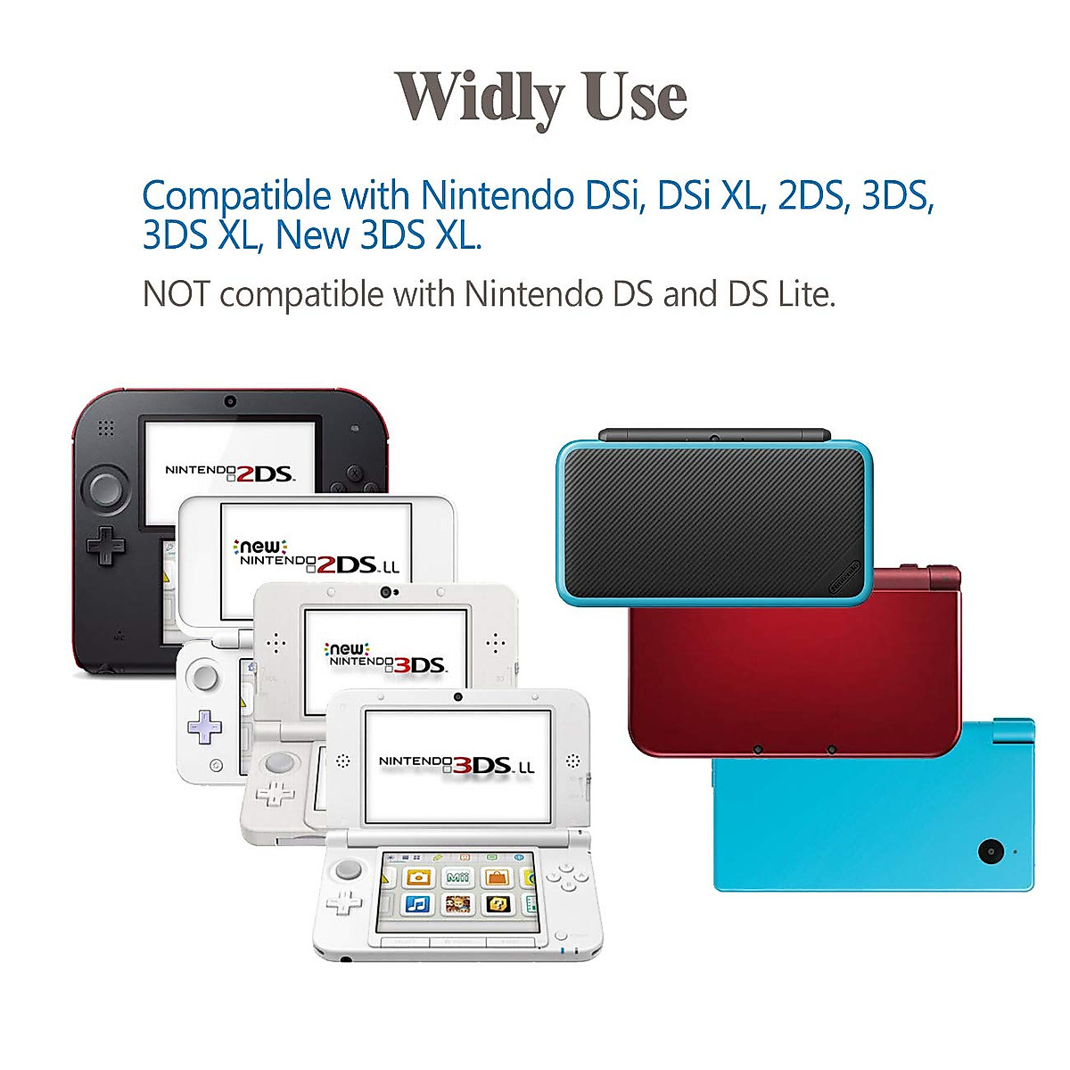 Hukado 2 Pack 4 Feet NTD3DS USB Charger Cable, Play and Charge Power Charging Cord Compatible with NTD DSi, DSi XL, 2DS, 3DS, 3DS XL, New 3DS XL