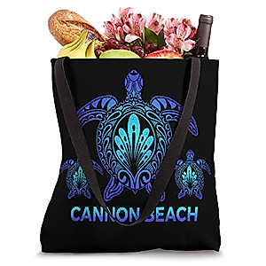 Vintage Cannon Beach Oregon Ocean Blue Sea Turtle Souvenirs Tote Bag