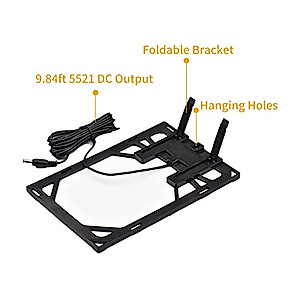 Irishom 6W 12V Solar Panel for Outdoor Security Camera Solar Cell with 10ft DC Output DIY Waterproof Solar Panel for Street Light Garden Lamp Home Fan Pump