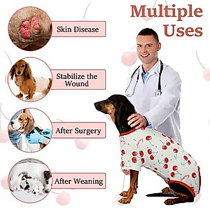 Bonaweite Dog Recovery Suit After Surgery, Pet Professional Surgical Shirt for Male Female Dogs Abdominal Wounds Bandage, Substitute E-Collar & Cone, Post-Operative Puppy Cat Onesies Snugly Vest