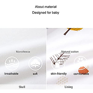 pureborn Baby Boy Reversible Vest Fleece Lined Winter Waistcoat for Boys Colorful Fox 6-12 Months