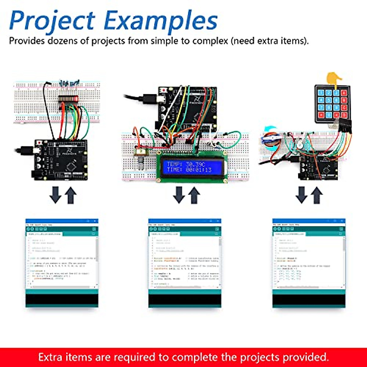 Freenove Control Board V4 (Compatible with Arduino IDE) with USB Type-C Interface, Detailed Instructions, Example Projects and Code