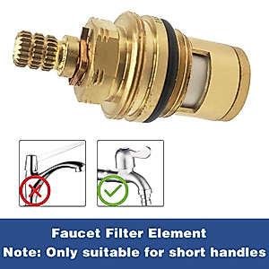 013787-45 Ceramic Cartridge Assembly Compatible with T/S Brass Faucets,Hot Ceramic Cartridge Faucet Parts Replace,Temperature 40F-140F,Pressure 20PSI-125PSI
