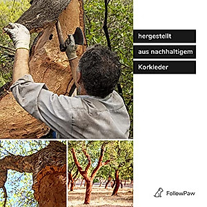 FollowPaw AirTag Dog Collar (L (44-51 cm), Natural)