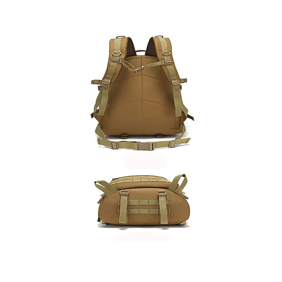WIGGINOUT Tactical Backpack Military Large Army Daypacks (khaki)