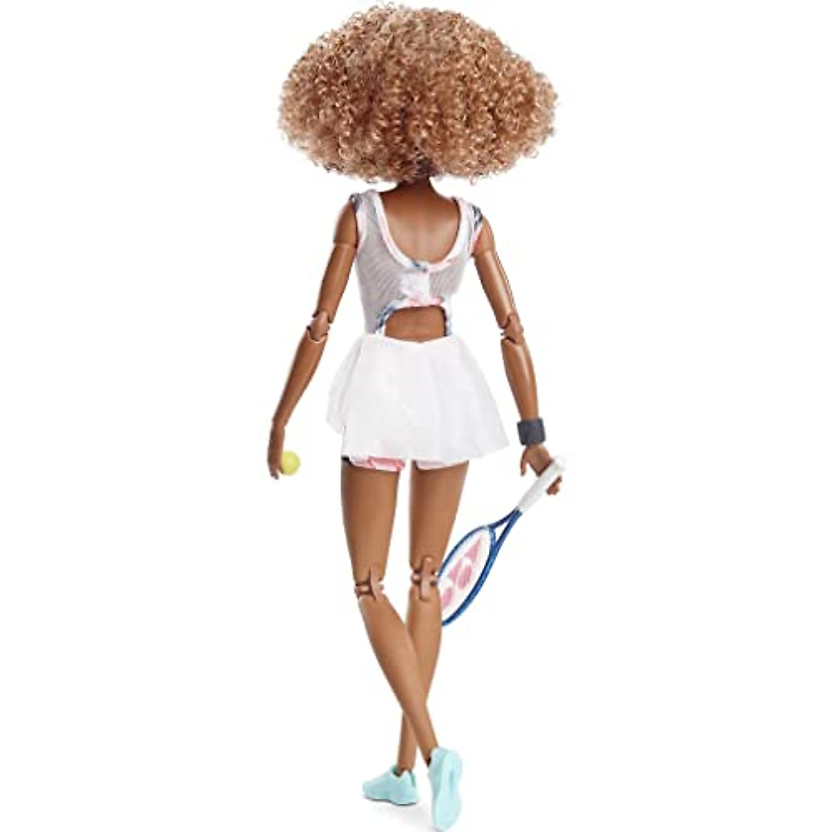 Barbie Role Models Doll Naomi Osaka Collectible with Tennis Dress, Racket and Accessories, Posable