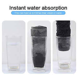 SINLAND Makeup Remover Cloth,Reusable Microfiber Makeup Remover Pads,Washable Facial Cleansing Cloths,Soft Microfiber Face Washcloths for All Skin Types,Face Towels with Mesh Bag, 6x6 Inch 12Pack Grey