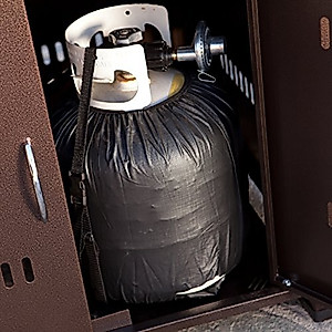 AZ Patio Heaters GS-F-PC Propane Fire Pit, 40,000 BTU, Square, Antique Bronze Finish