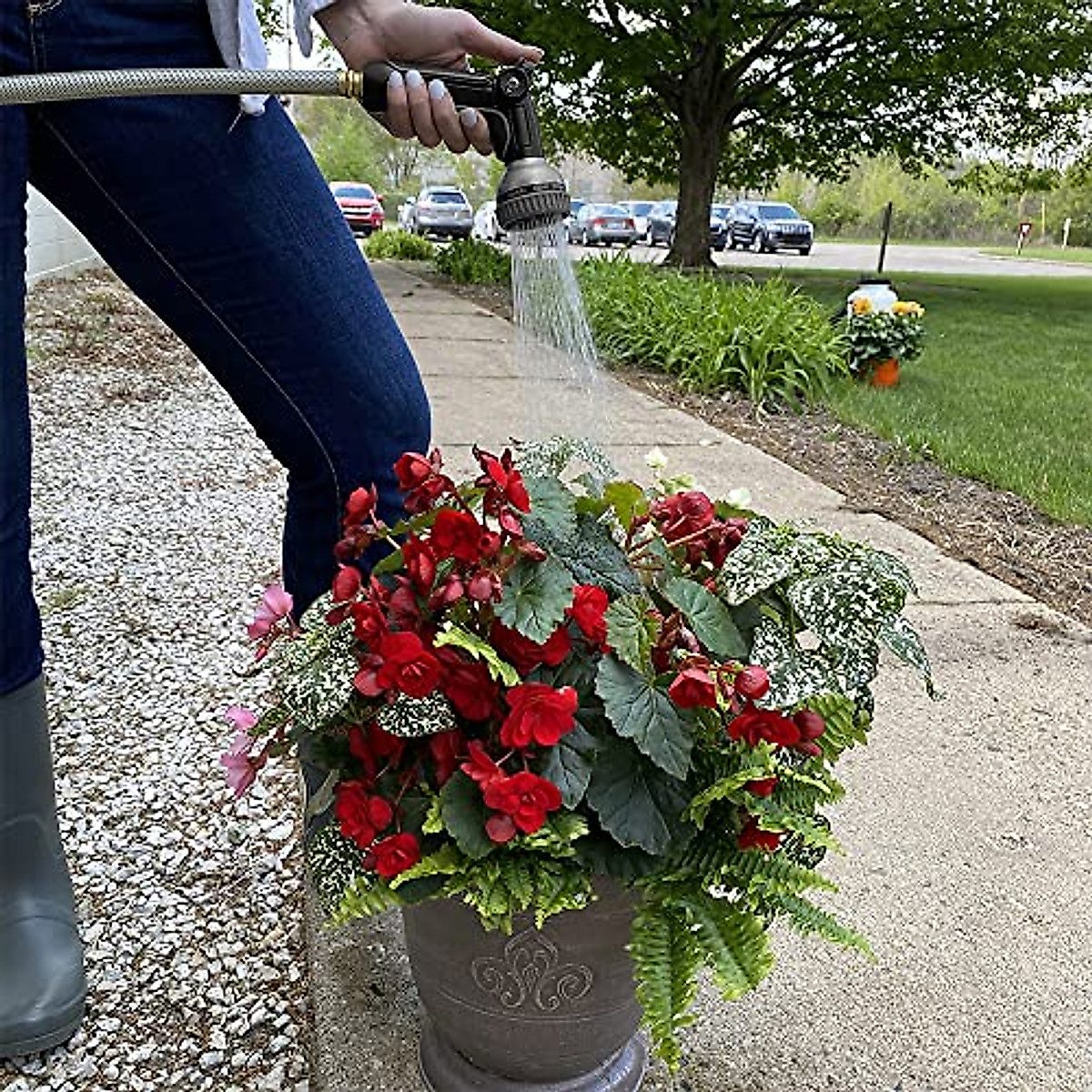 50ft Hose Retractable Hose Reel Gray