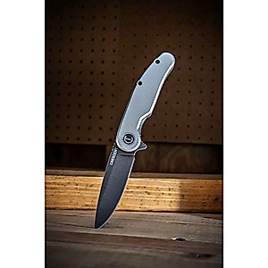 Crescent 3-1/4 Inch Drop Point Aluminum Handle Pocket Knife - CPK325A