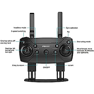 INDYAH Foldable 720P High-Definition Camera Drone,-Key Return to Home, Remote Control Aircraft with Real-Time Image Transmission Function/Denim Blue/30W