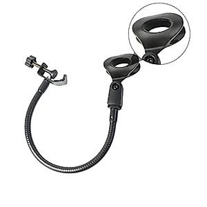 Mikinona 6 Pcs microphone stand Heavy Duty Mic Stand Mic Holder Microphone Cradle Mount studio microphone tabletop mic stand gooseneck microphone Universal Microphone Holders flat stand up