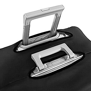 Feybaul Travel Luggage Cover Suitcase Protector Washable Protector Covers Dust and Stratch Resistance, Black, S/M/L