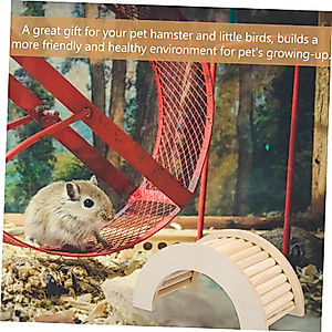 Balacoo 1Pc Hamster Climbing Ladder Toys for Hamsters Lovely Climbing Bridge Hamster Climbing Toy Bendy Bridge Hamster Rat Exercise Toy Candy Toys Hamster Hiding Place Seesaw Arched Wooden
