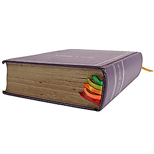 3 Pieces Leather Bible Bookmarks Bible Ribbon Bookmark Multi Ribbon Page Marker, Bible Verse Inspirational Bookmarks - Psalm 46:5, Proverbs 4:23, Philippians 4:13, Bible Accessories,Bible Supplies