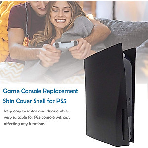 erticvtiu LINhuahua Skin Shell Case Cover Replacement Plate for PS5 Game Gaming Console Anti-Scratch Dustproof Accessories