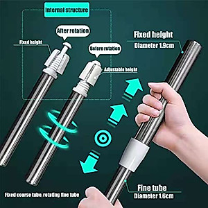 HDAIUCOV Upgraded Tension Shelf, Expandable Cabinet Shelf,Adjustable Height Shelves, Cabinet Pantry Shelf,Organization and Storage for Kitchen/Bathroom/Closet/Camper 17.3"-20.47"（15" Width） 1pcs
